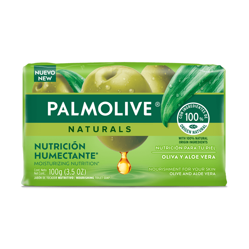 Jabón en Barra Palmolive Oliva y Aloe | Nutrición Humectante